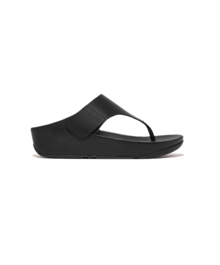 FitFlop Shuv Adjustable Leather Toe Post Black – Bstore