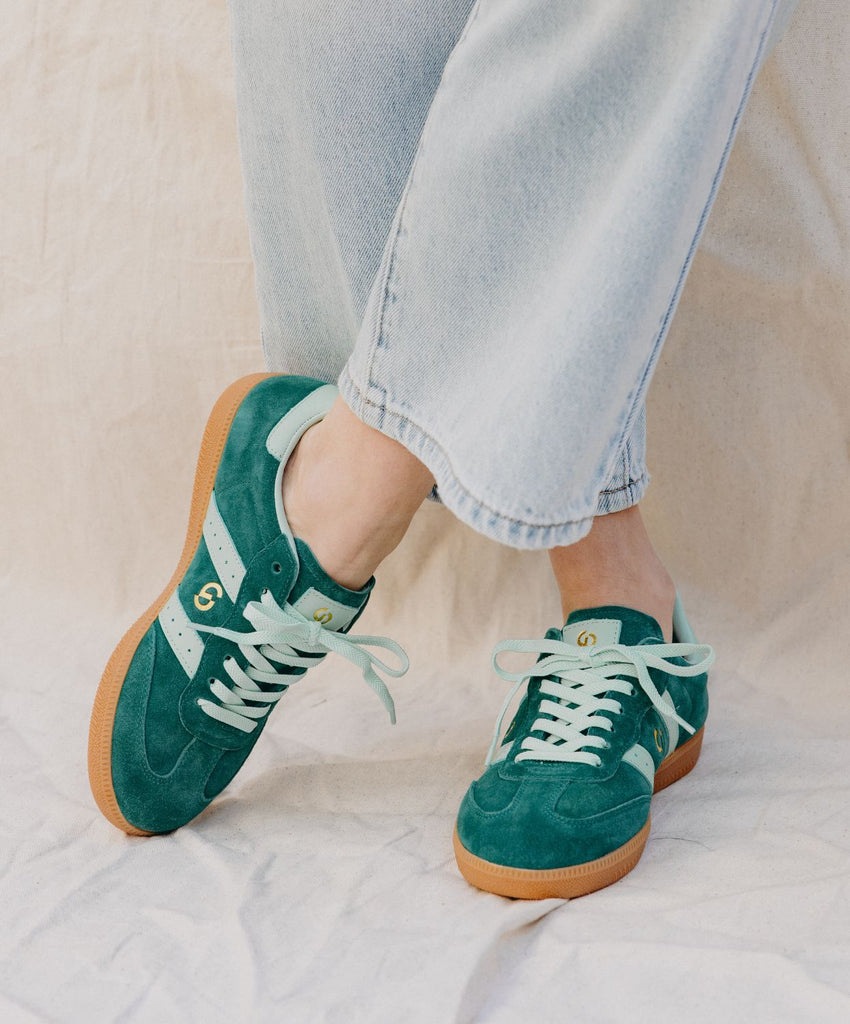Goodsole 2001 Parallel Sneaker Green/Mint Suede – Bstore