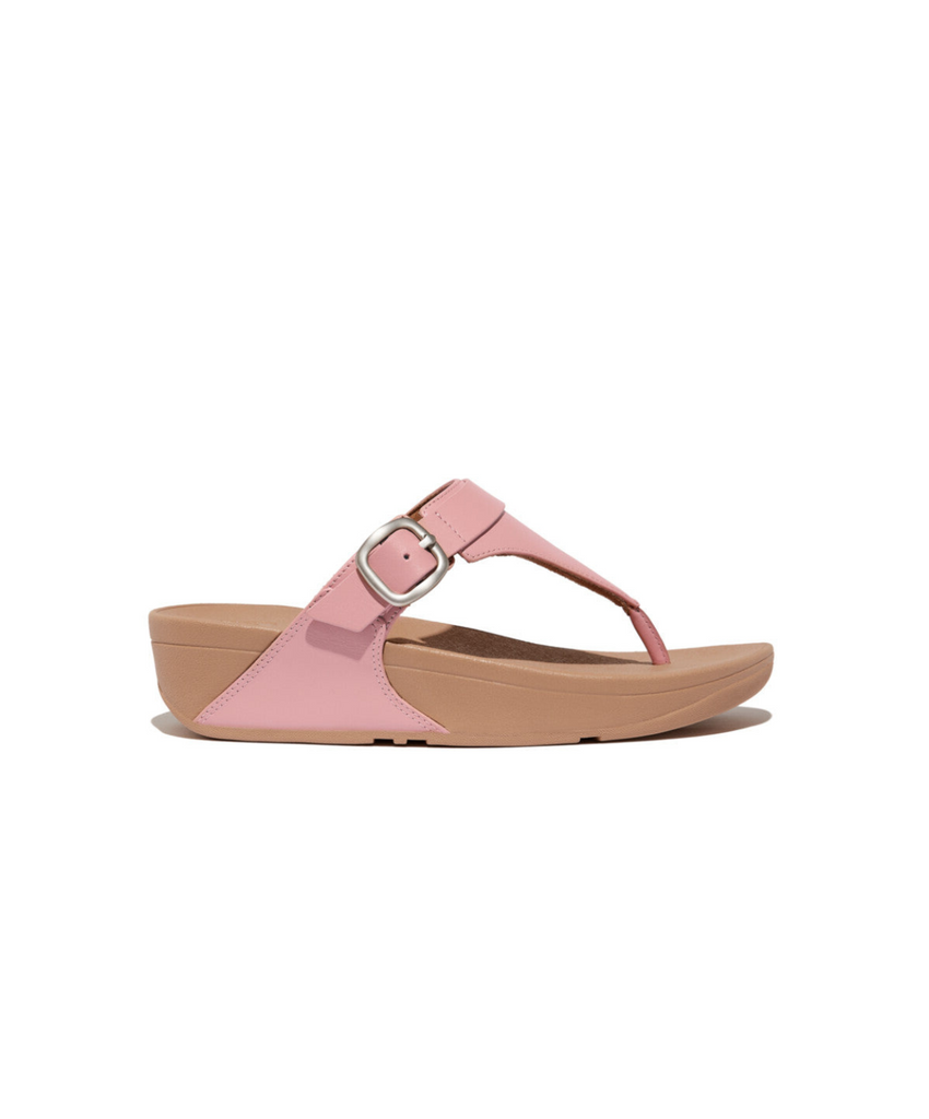 FitFlop Lulu Adjustable Leather Toe Post Sandals Pink – Bstore