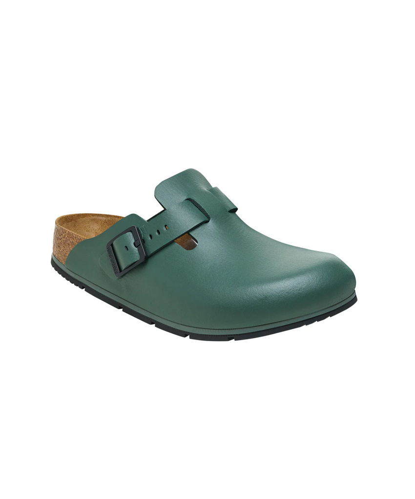 Birkenstock Boston Pro PU Coated/Oiled Leather Thyme Clogs – Bstore