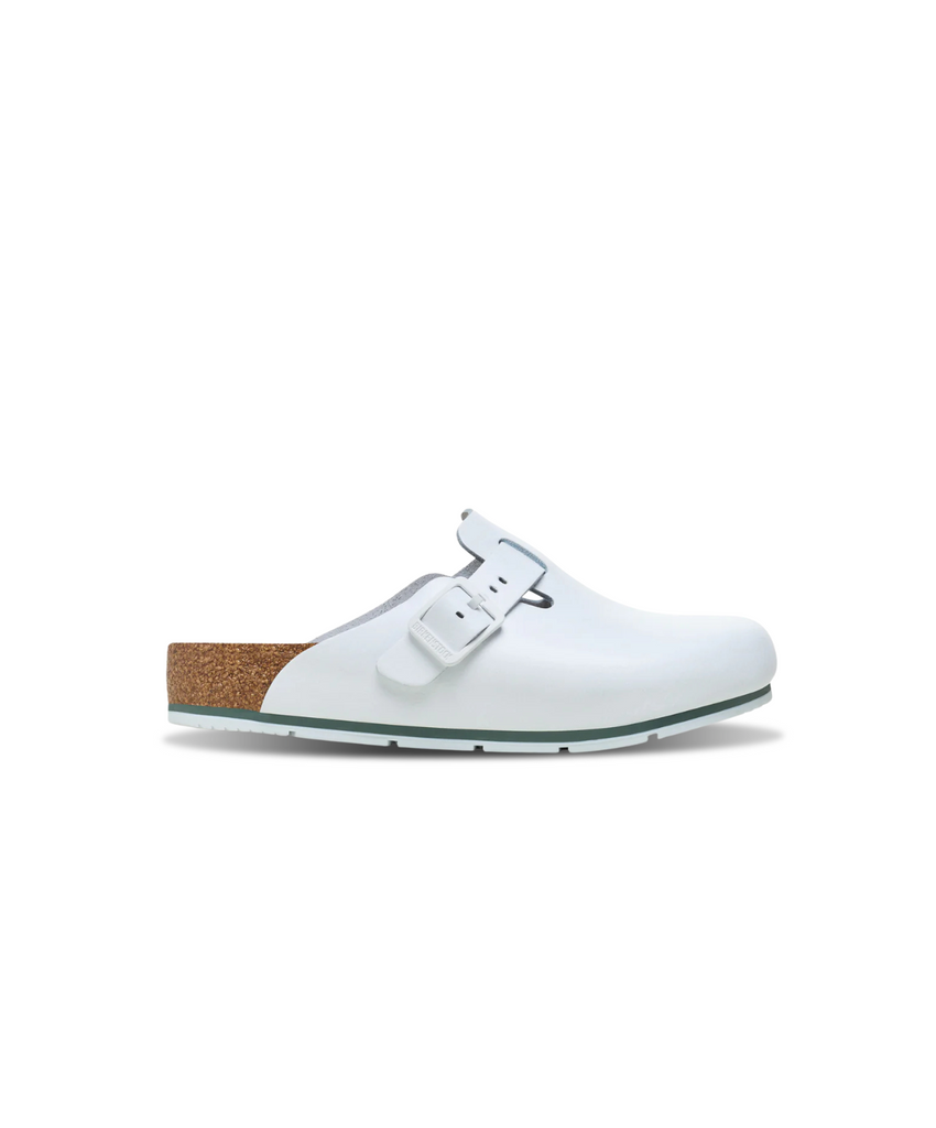 Birkenstock Boston Pro PU Coated/Leather White Clogs – Bstore