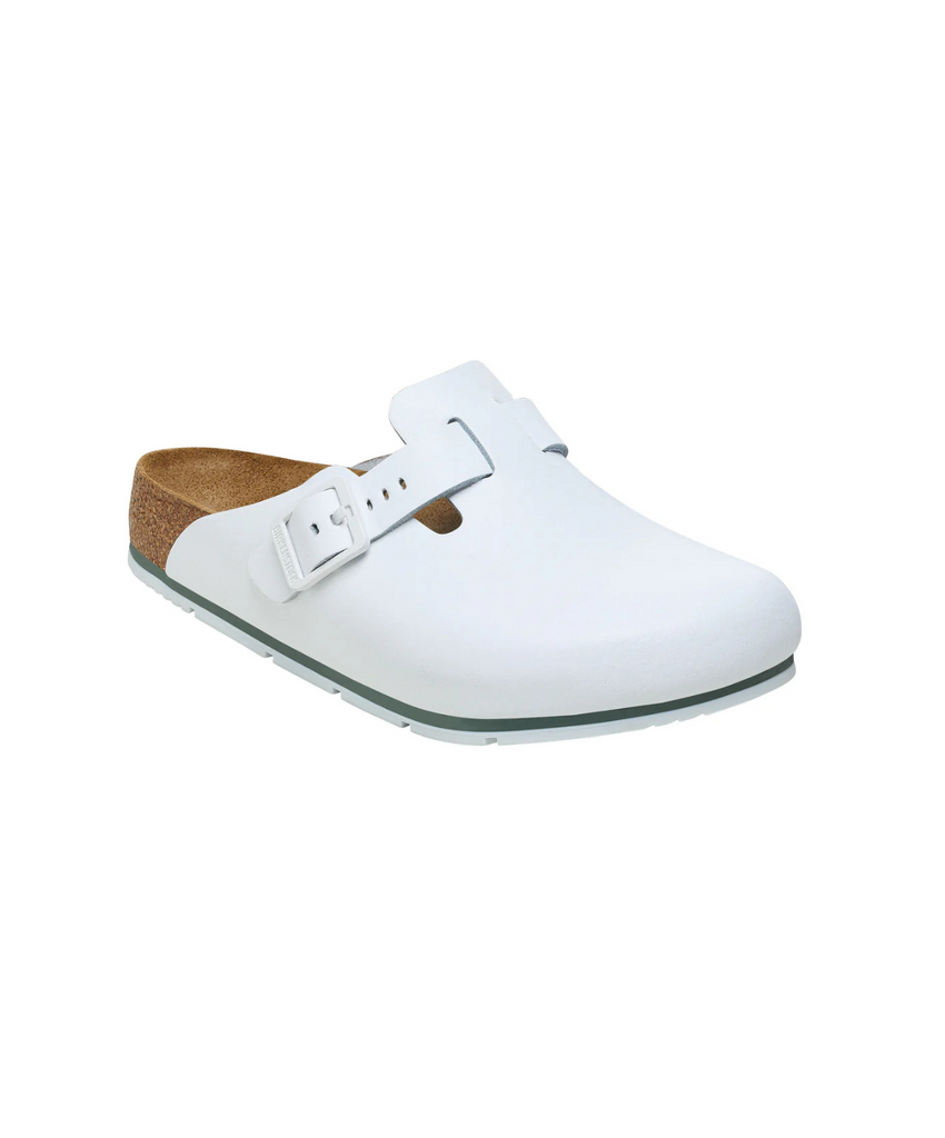 Birkenstock Boston Pro PU Coated/Leather White Clogs – Bstore