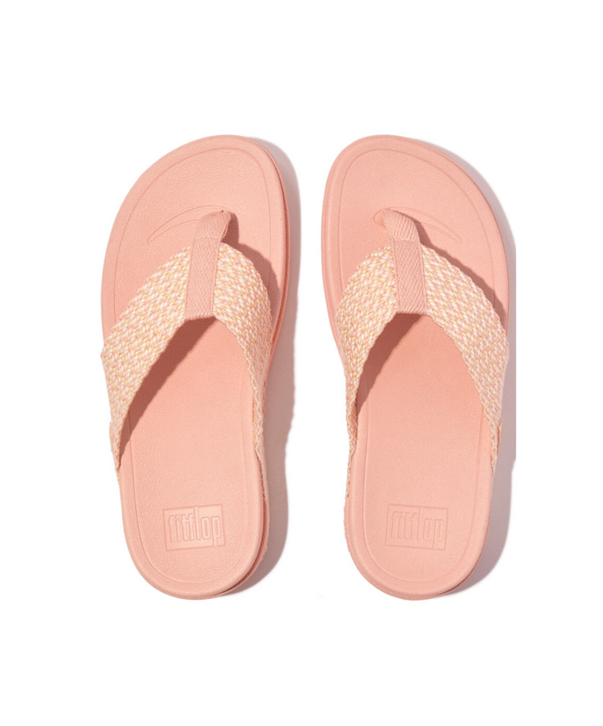 FitFlop Surf Multi-Tone Webbing Toe-Post Sandals Blushy – Bstore