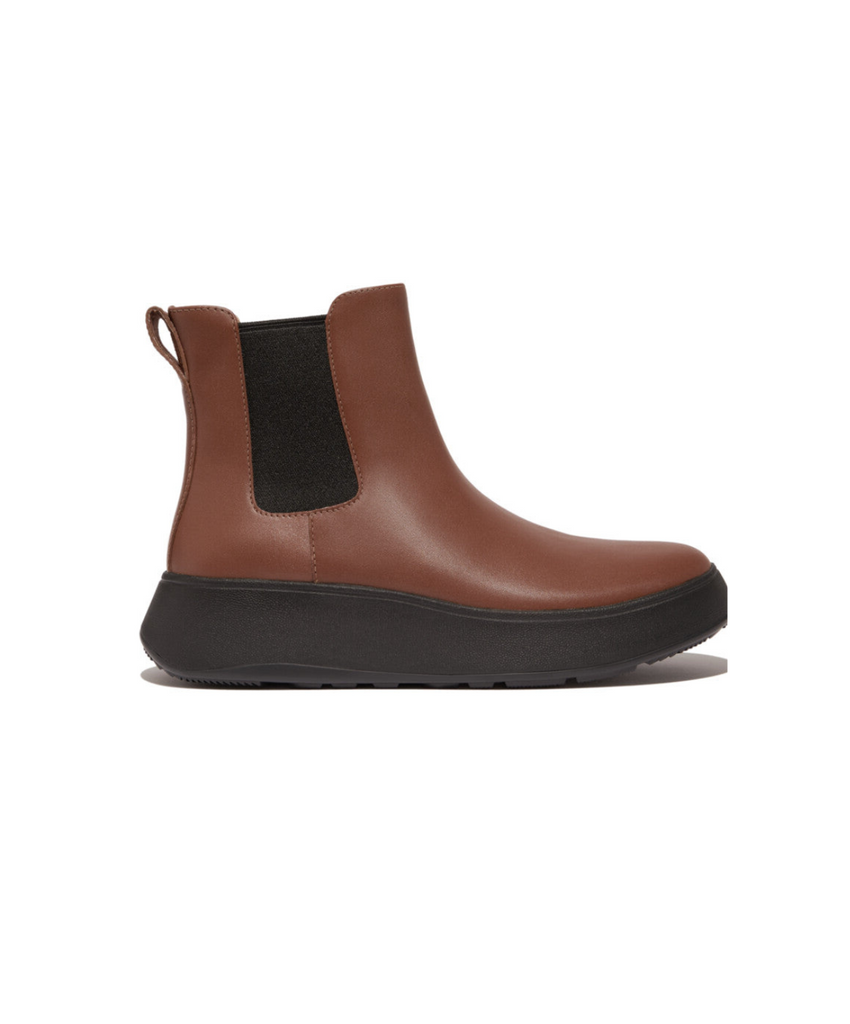 Fitflop F-Mode Flatform Chelsea Boots Rich Brown – Bstore