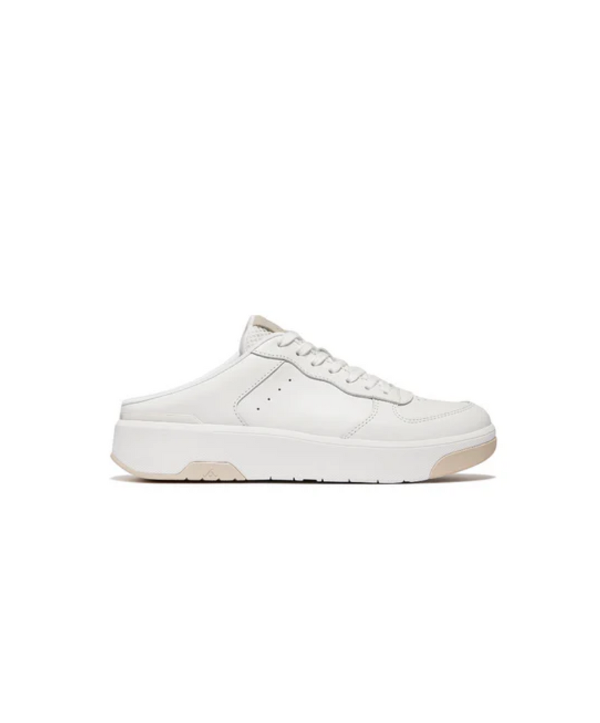 FitFlop Rally Evo Leather Sneaker Mule Urban White – Bstore