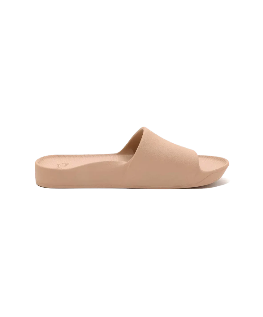 Archies Arch Support Tan Slides – Bstore
