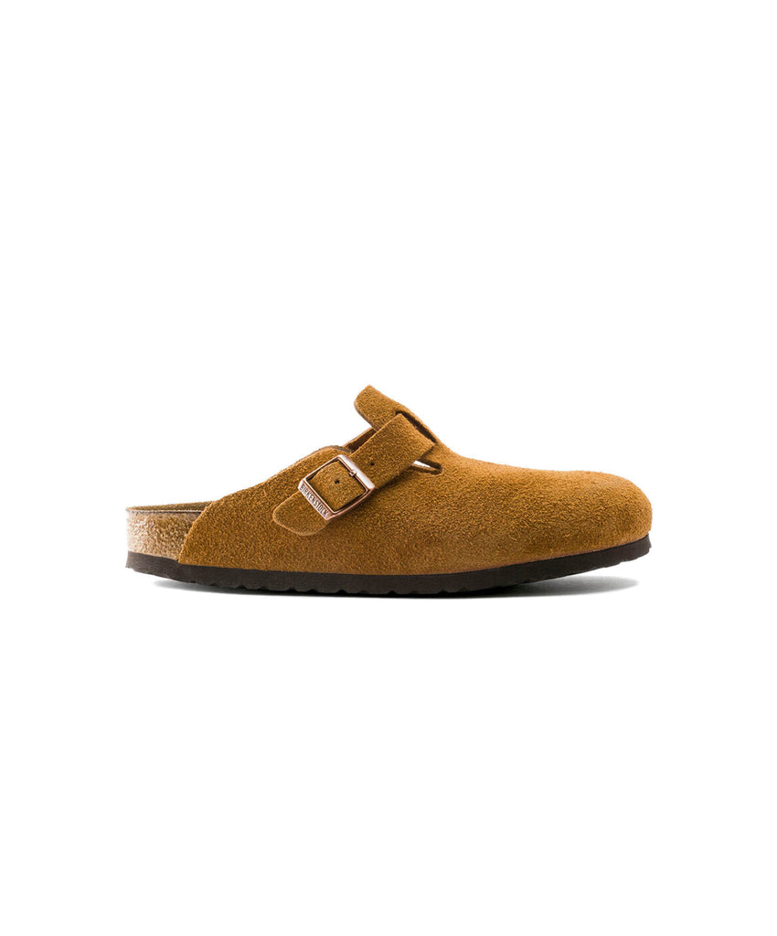 Birkenstock Boston Suede Mink Soft Footbed Clogs | Free Shipping – Bstore