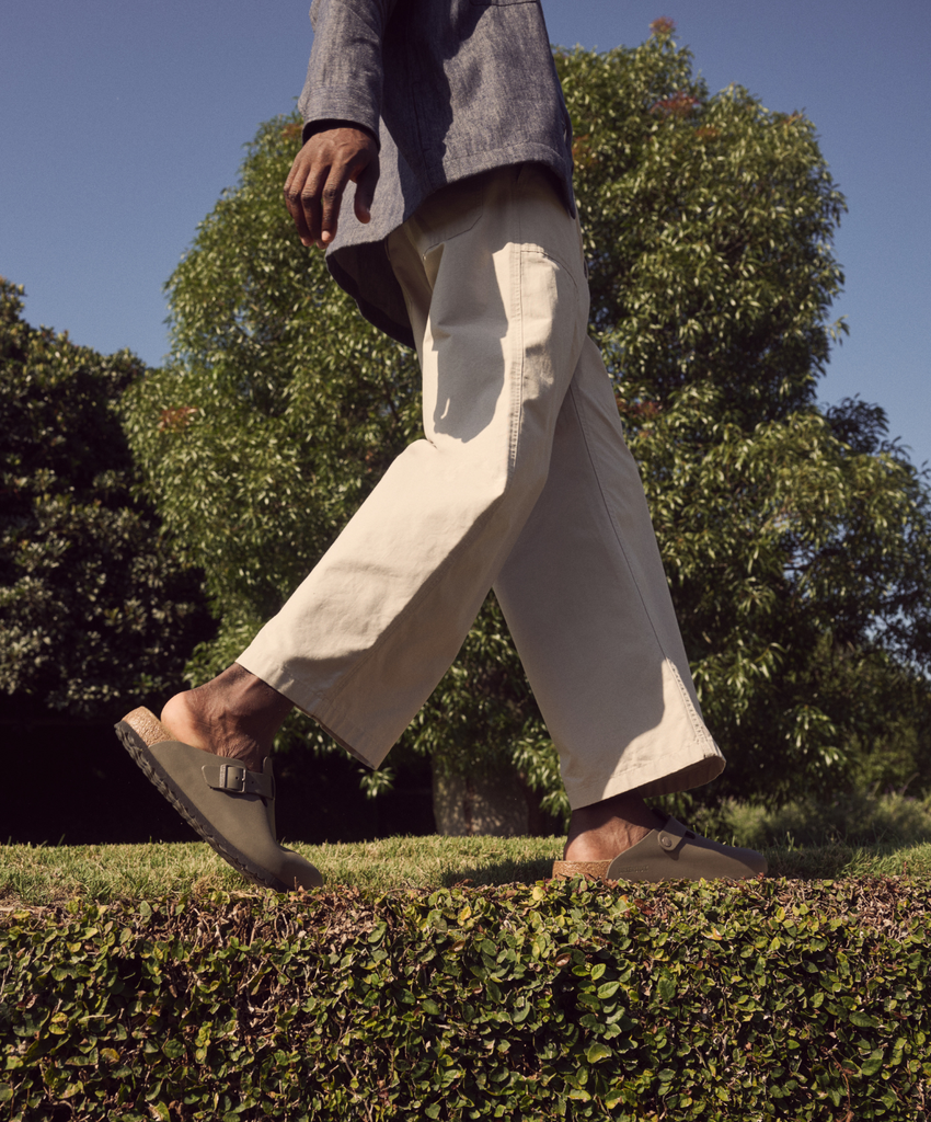 Birkenstock Boston Smooth Leather Concrete Grey Clogs – Bstore
