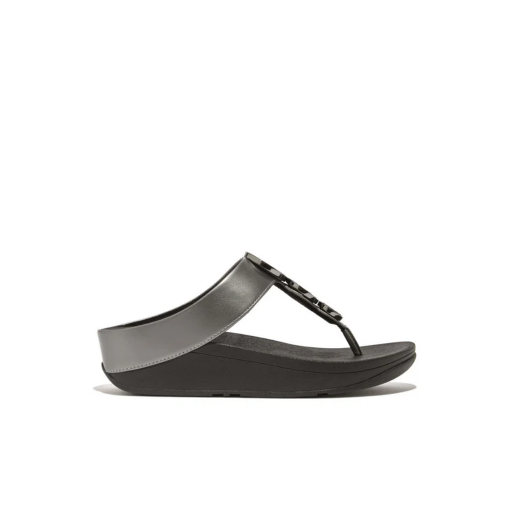 Fitflop Halo Bead Circle Metallic Toe Post Black – Bstore