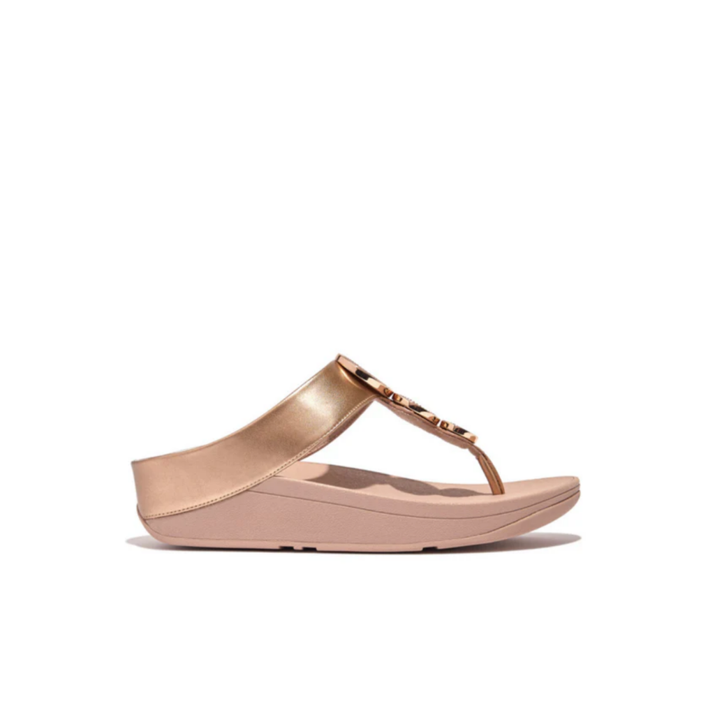 Fitflop Halo Bead Circle Metallic Toe Post Rose Gold – Bstore