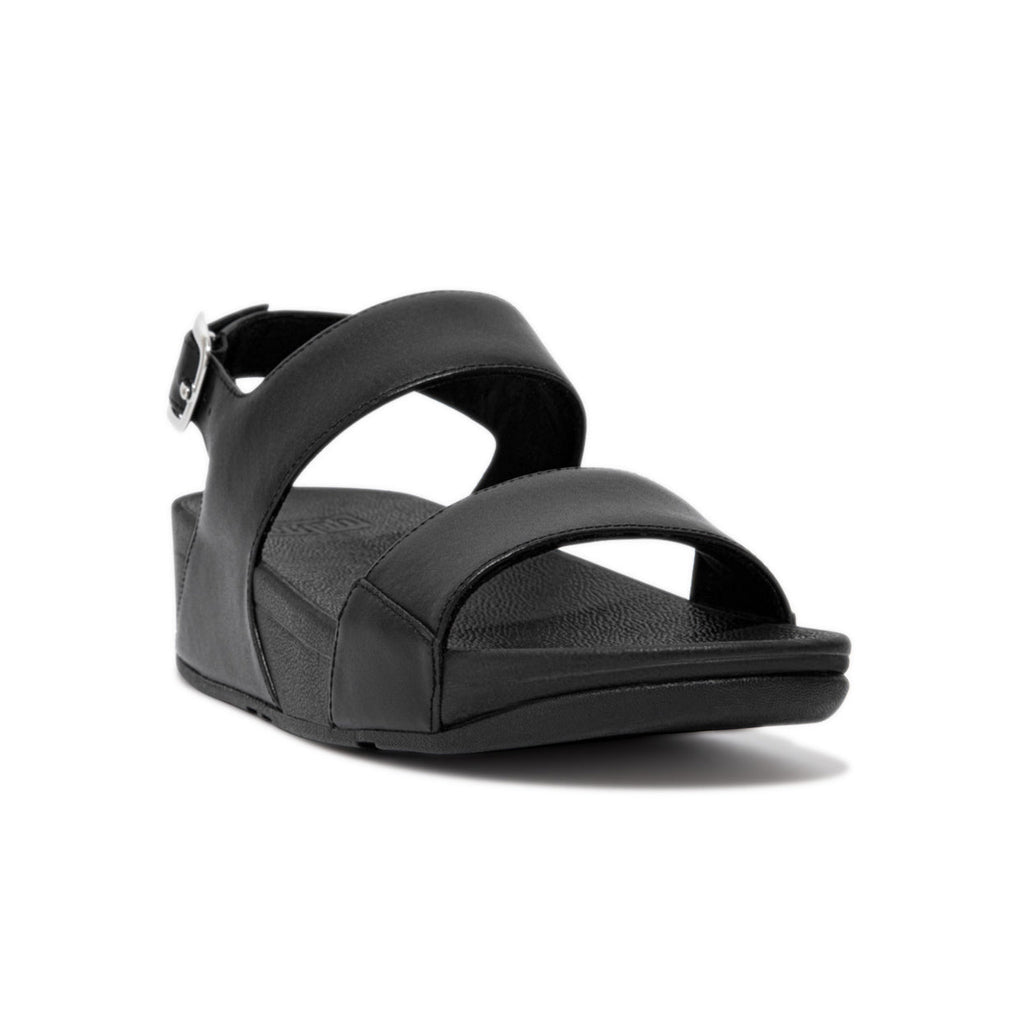 FitFlop Lulu Leather All Black Back-Strap Sandals | Free Shipping – Bstore