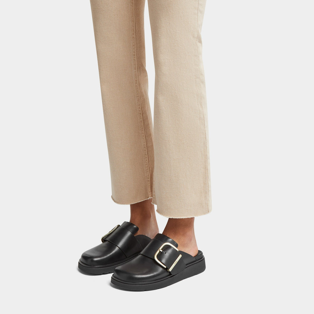 FitFlop Gen-FF Maxi Buckle Leather Mules | Free Express Shipping $120 ...