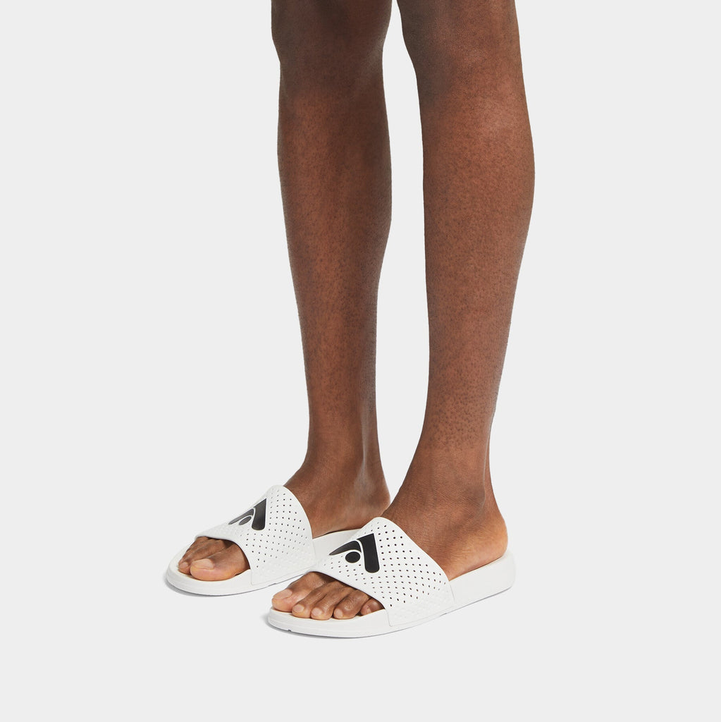 Fitflop iQushion Mens Arrow Pool Slide White – Bstore