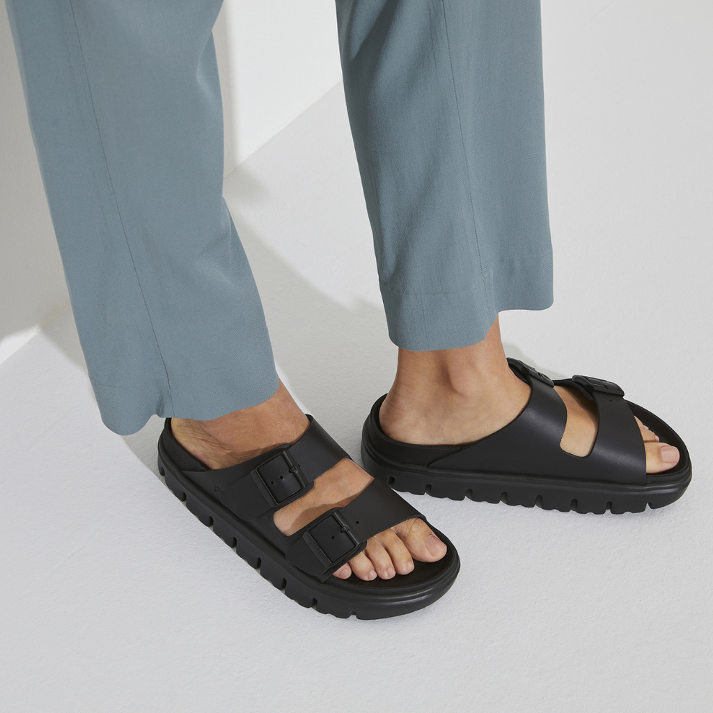 Papillio Arizona Exquisite Leather Chunky Black Sandals – Bstore