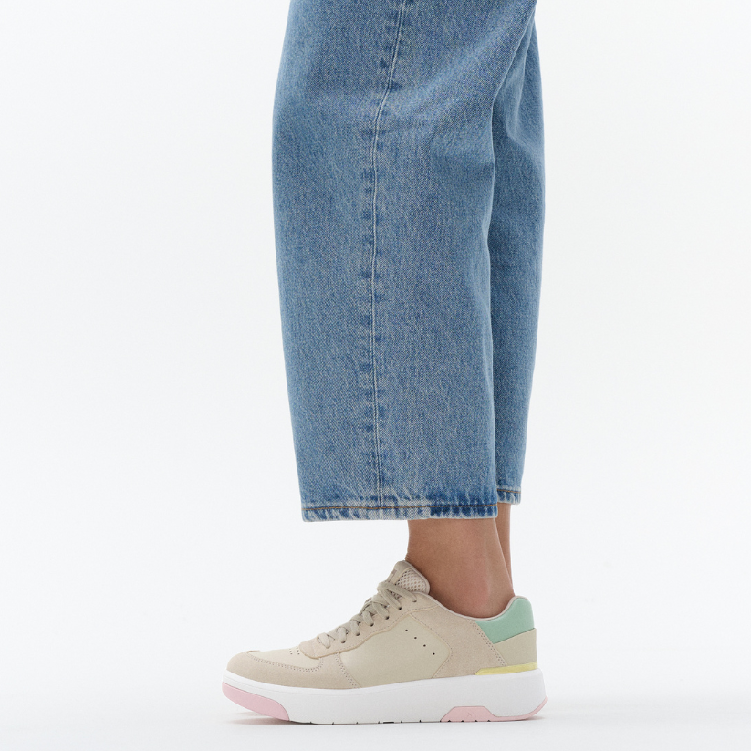 FitFlop Rally Evo Leather Sneaker Beige Multi – Bstore