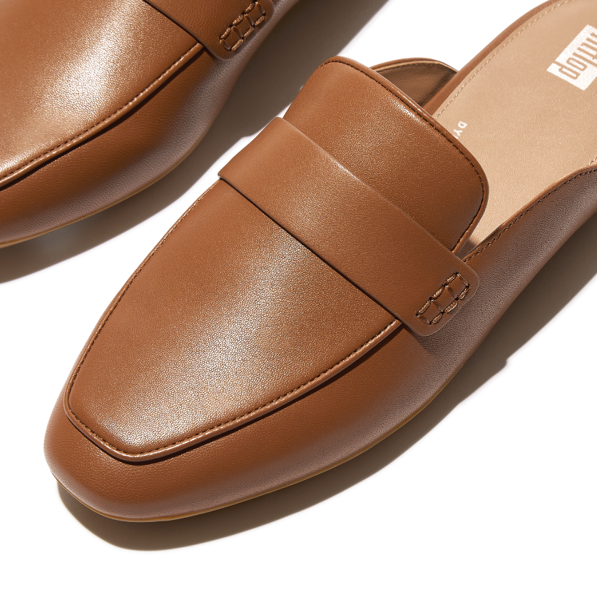Fitflop Delicato Soft Leather Mules Deep Tan – Bstore
