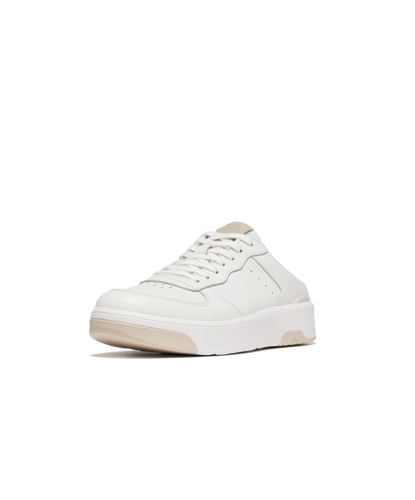 FitFlop Rally Evo Leather Sneaker Mule Urban White – Bstore